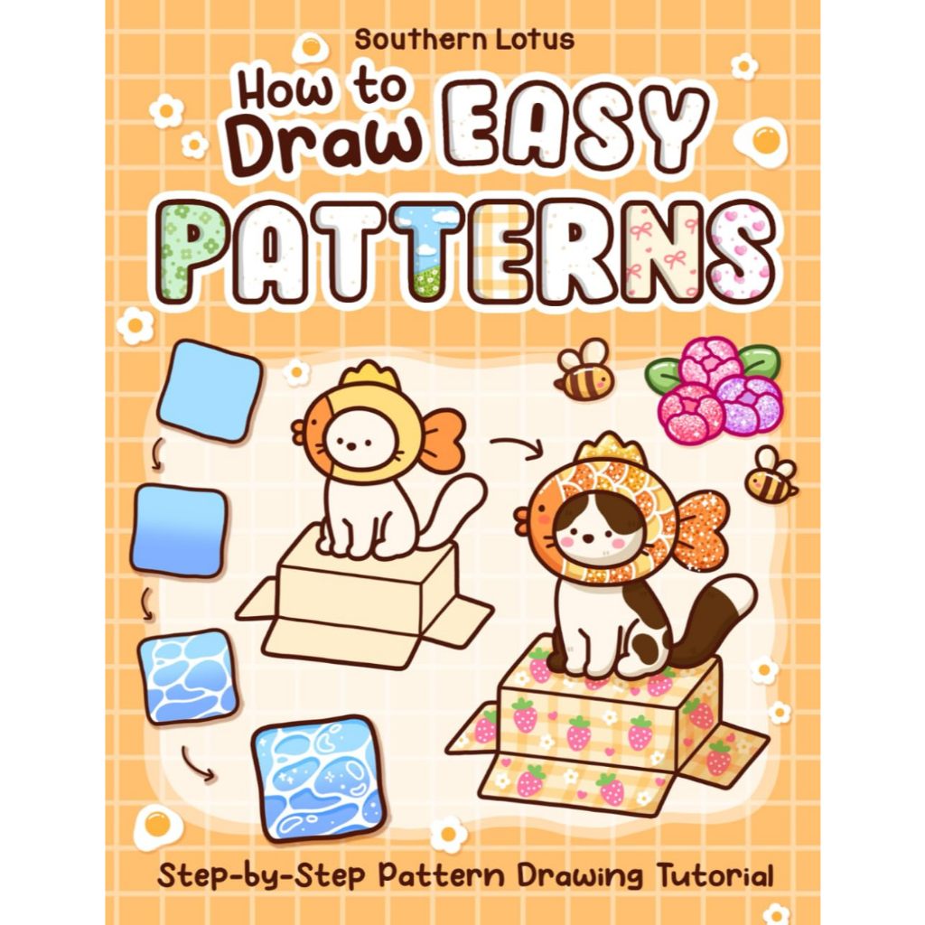 How To Draw Easy Patterns Southern Lotus Coloring Book | Shopee Malaysia