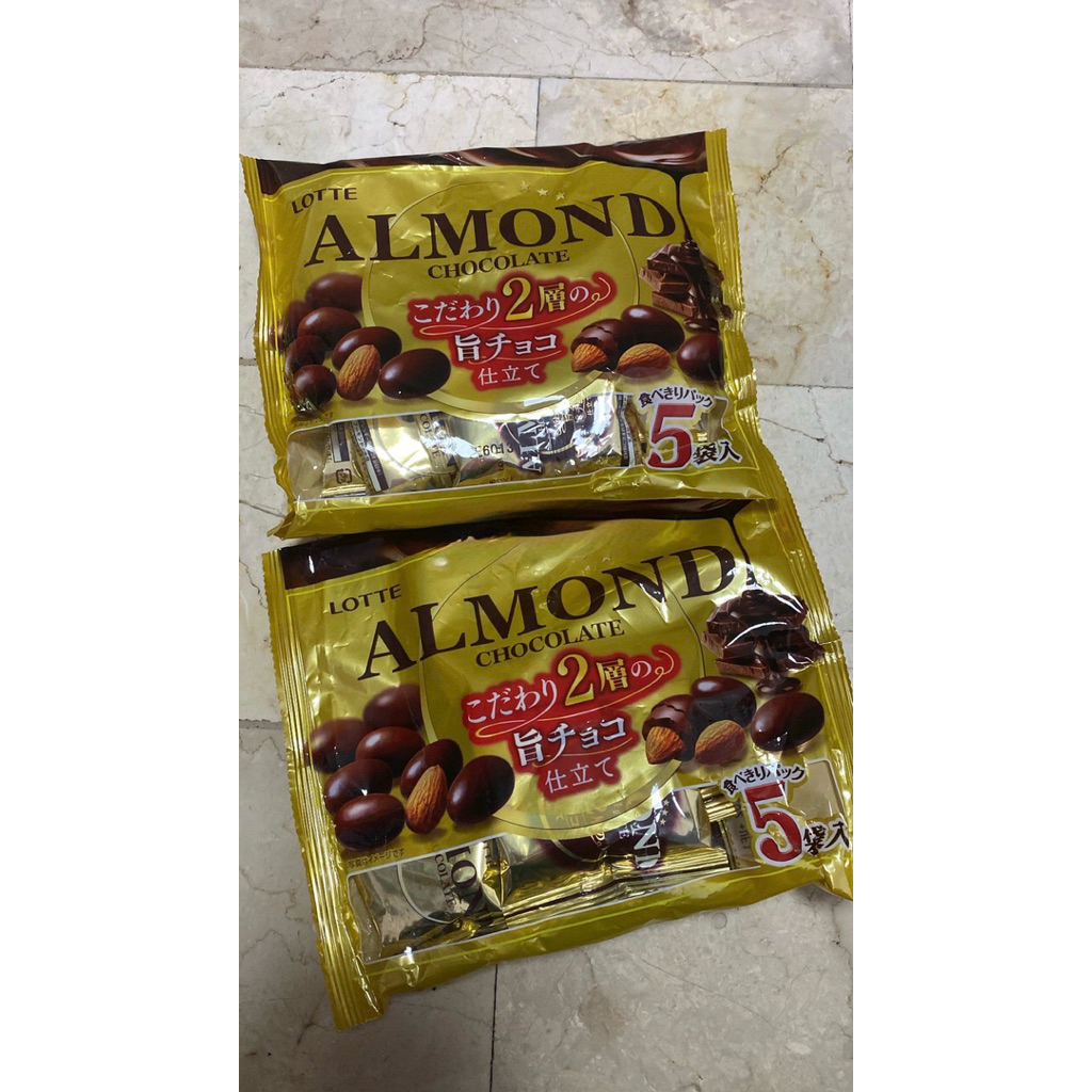 JAPAN Lotte Almond Chocolate Pack | Shopee Malaysia