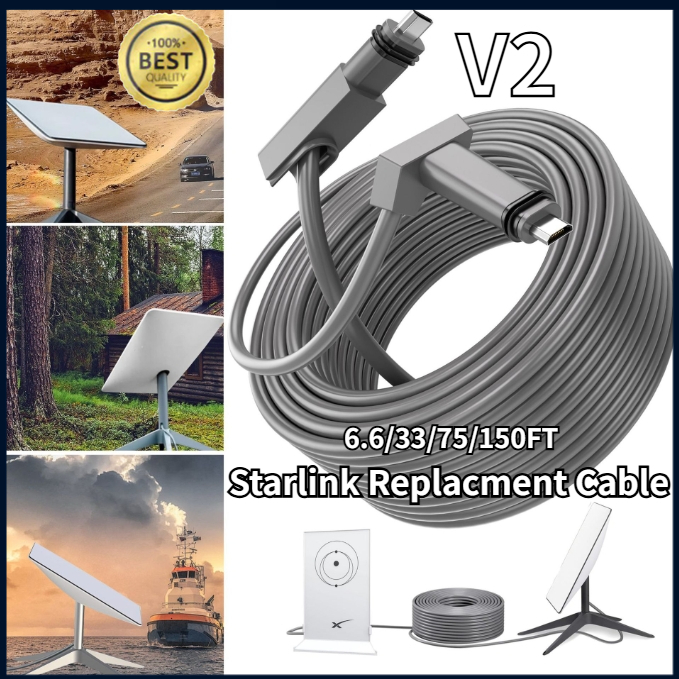 Starlink Internet Kit for Satellite V2 Starlink Cable Extension Cord ...