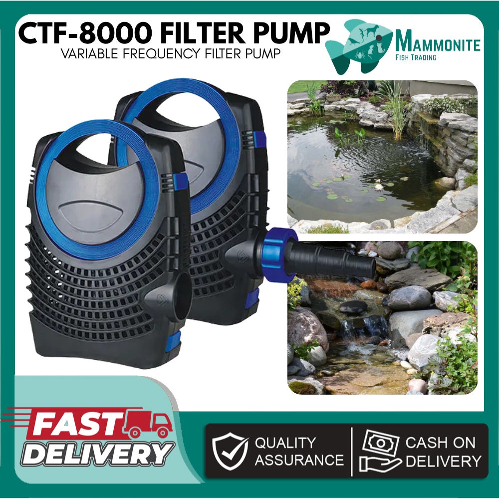 Grech CTF-8000 Submersible Pump Water Circulation Pond Filter Variable ...