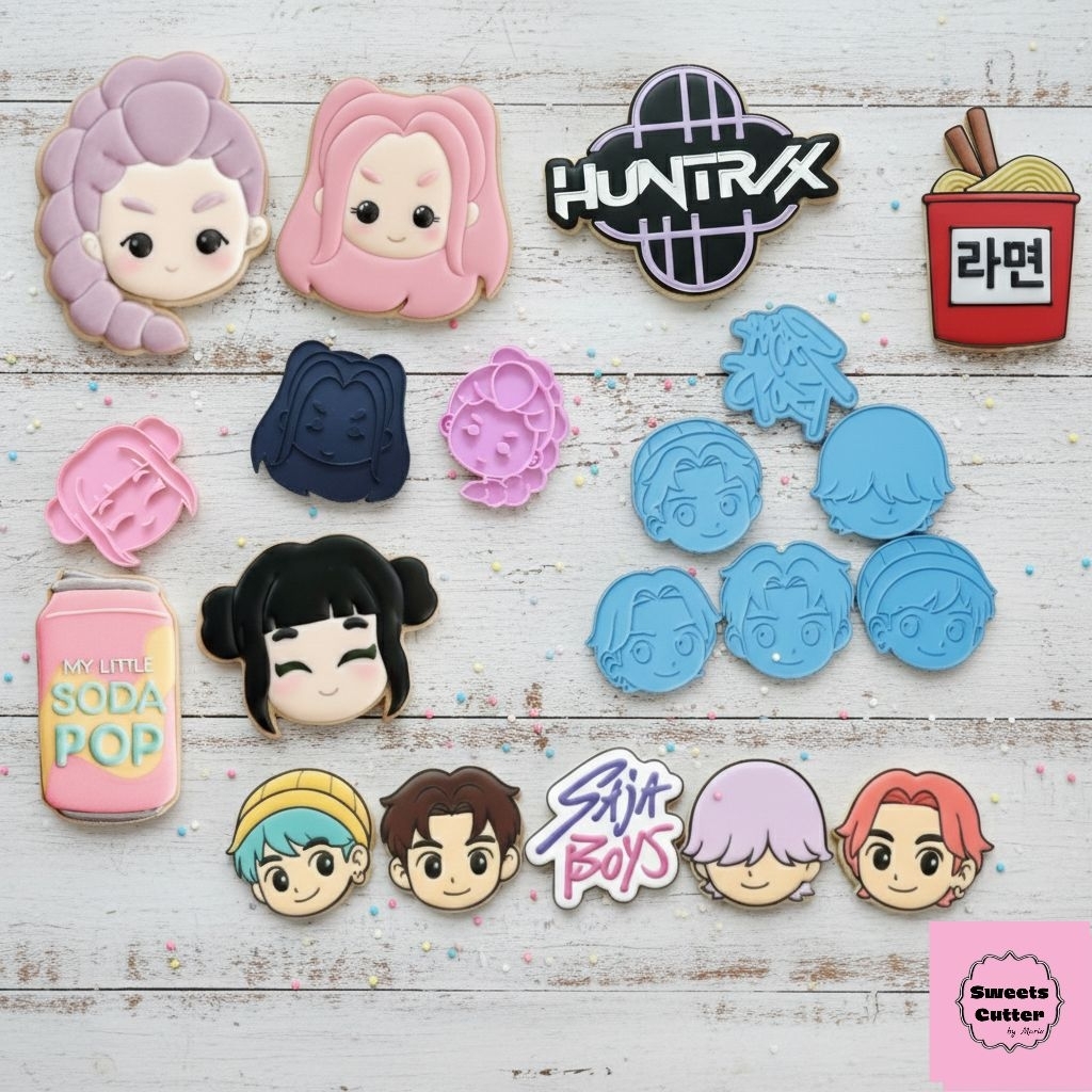 Huntrix K Pop Demon Hunters Noodles Fondant Cutter Cookie Cutter ...