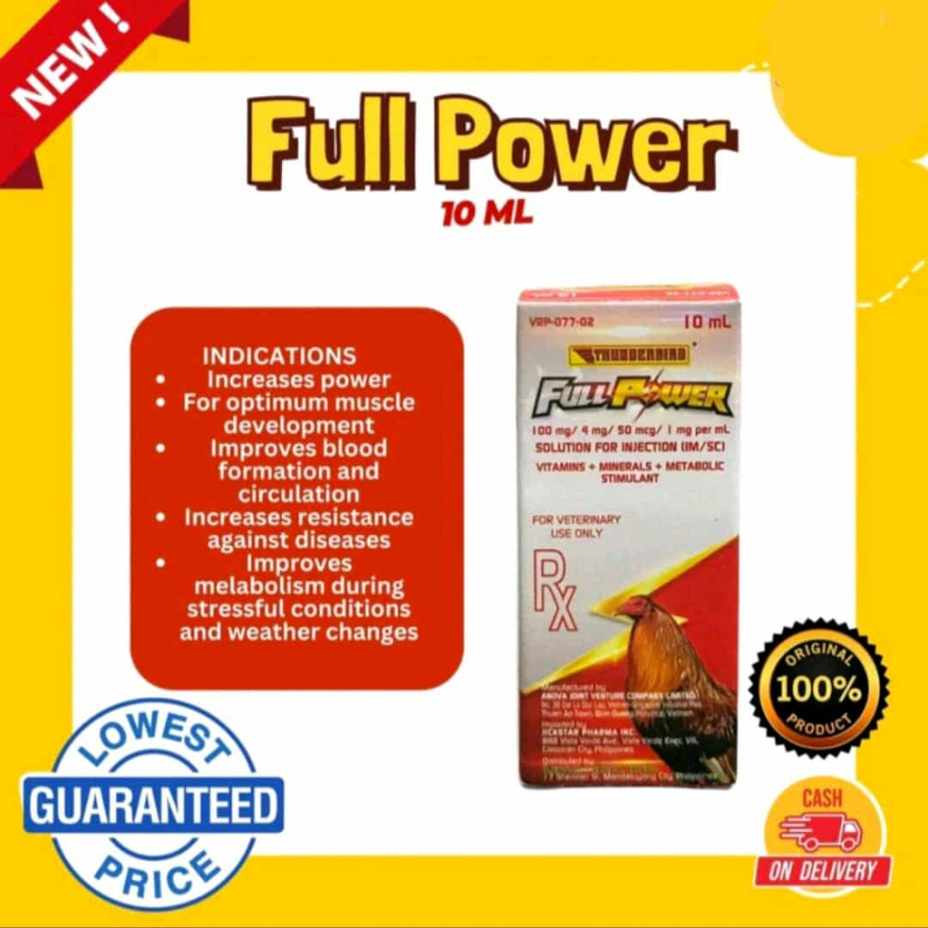FULL POWER 10ml for Gamefowl (Thunderbird) | Shopee Malaysia