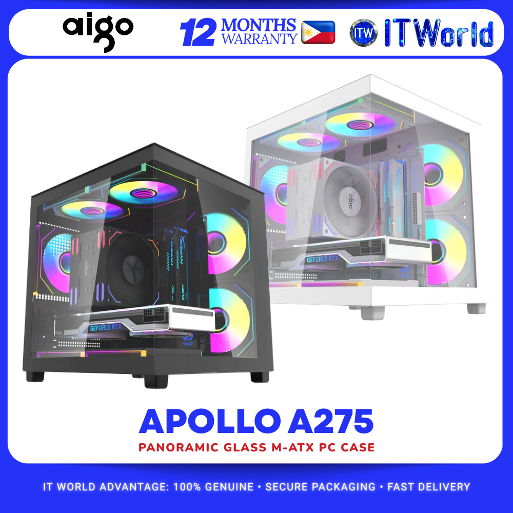 Aigo Apollo A275 M-ATX PC Case (Panoramic Glass) itw | Shopee Malaysia