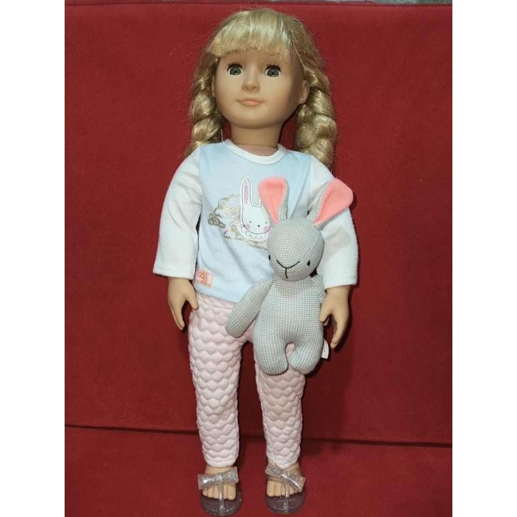 Our Generation 18-inch JOVIE Sleepover Doll with Plush Bunny | Shopee ...