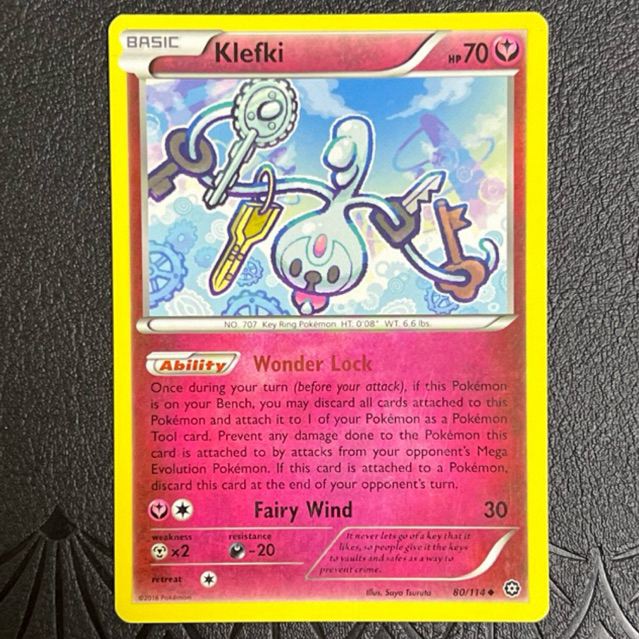 Klefki - 80/114 - XY Steam Seige - Fairy Type - Pokemon TCG | Shopee ...