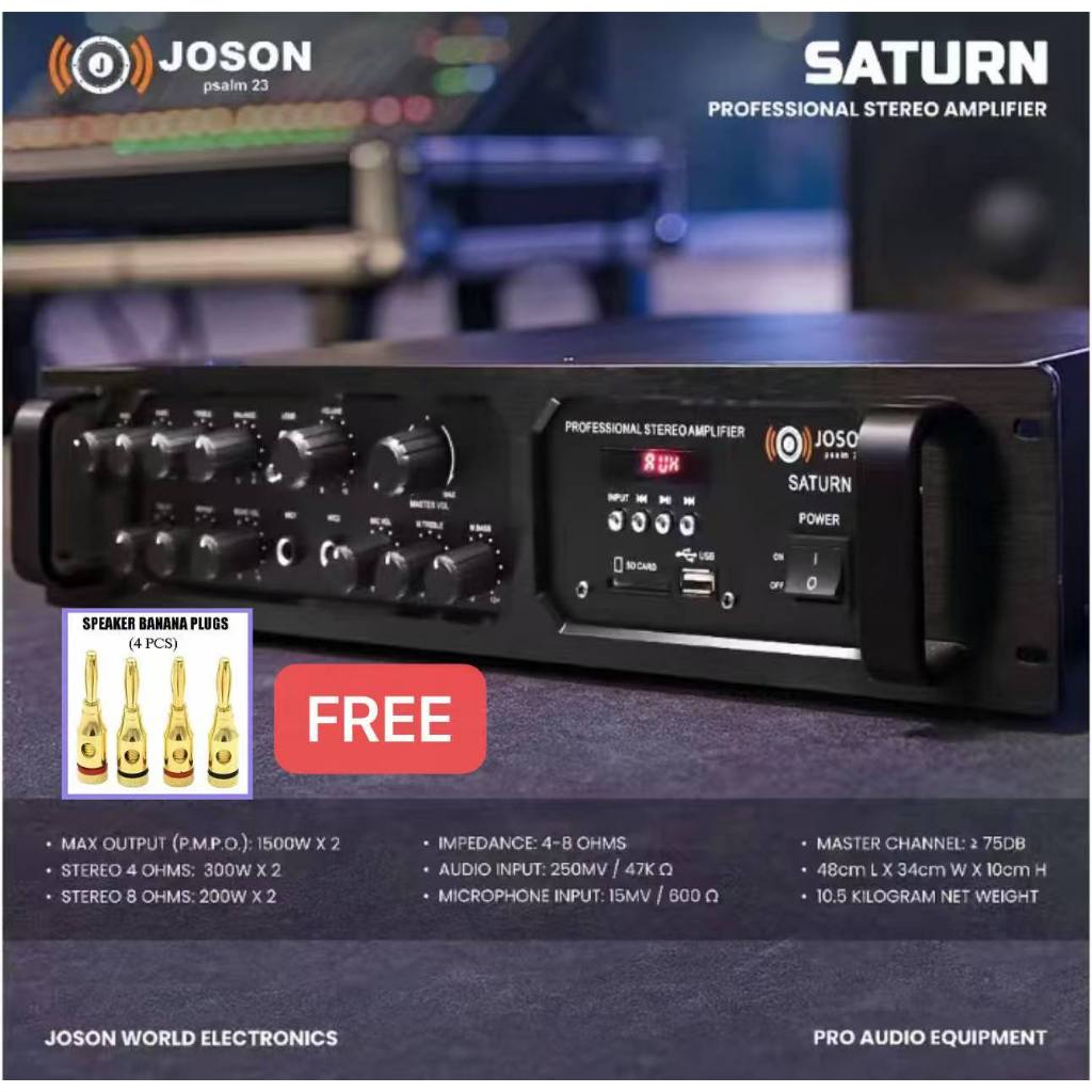 JOSON SATURN/SATURN MINI Professional Digital Power Amplifier 1500W ...