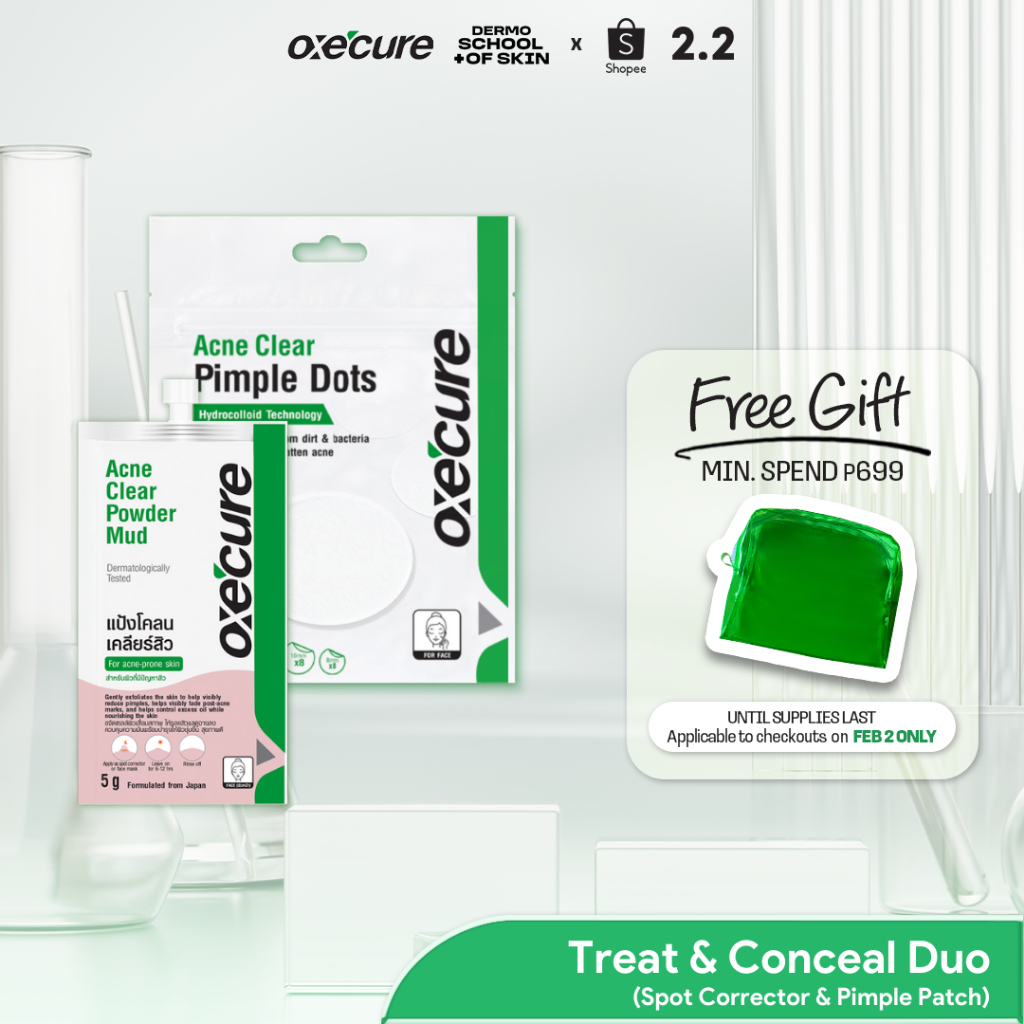 OXECURE Treat & Conceal Duo - for Day and Night [2% Salicyclic Acid ...