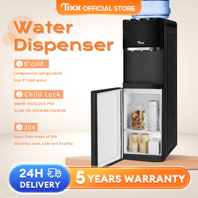 Tixx Water Dispenser Hot and Cold Compressor Bottom Load Morandi Gray ...