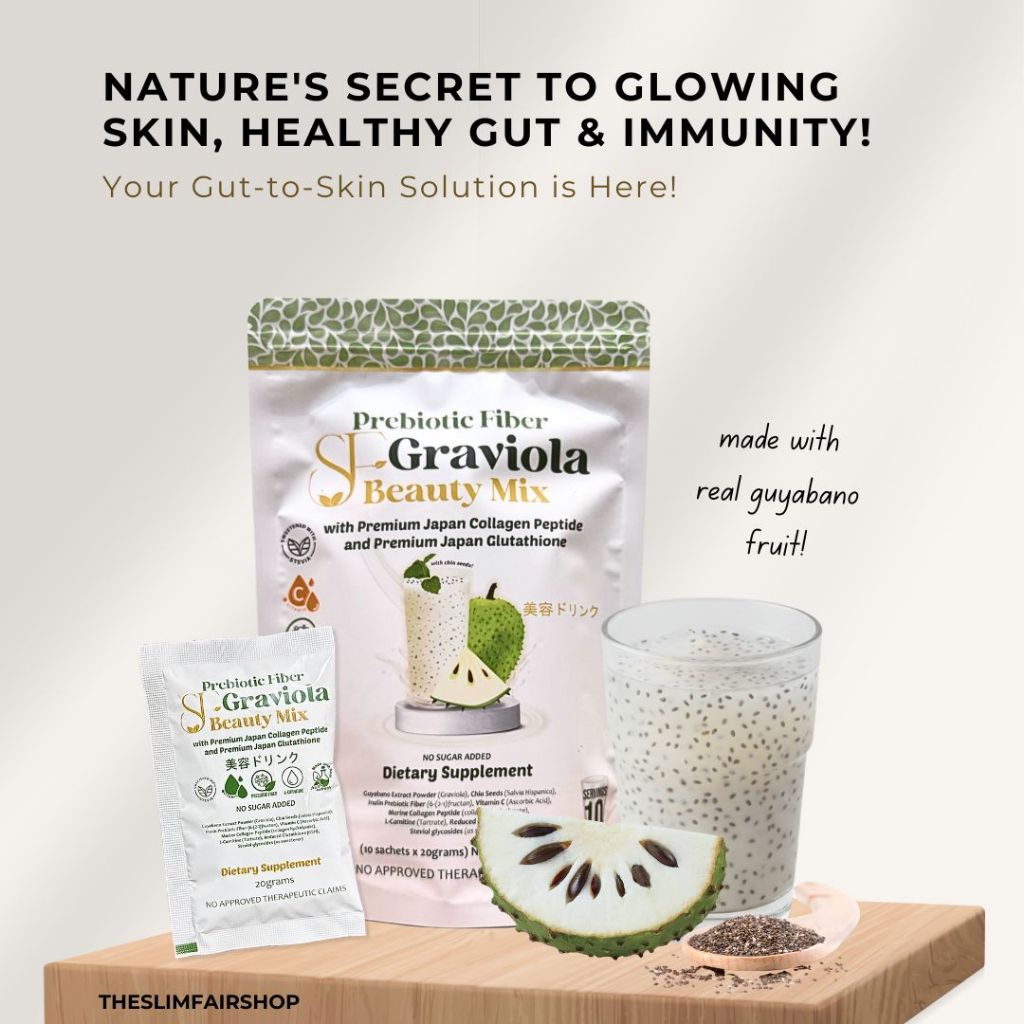 GUYABANO WITH CHIA SEEDS - SLIMFAIR BEAUTY MIX (10 SACHETS) Best for ...