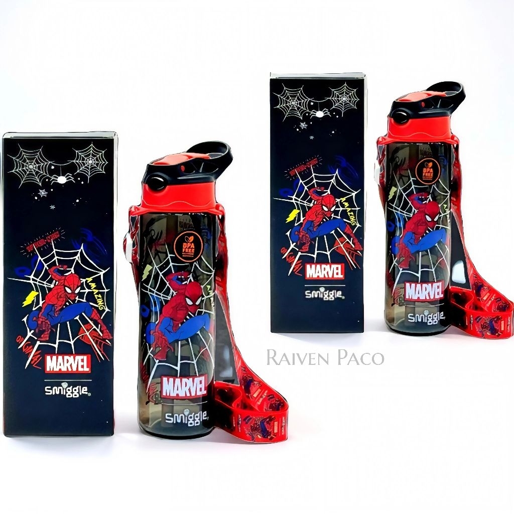 SMIGGLE Tumbler, Minecraft, Spiderman With Box & Sling AUTHENTIC ...