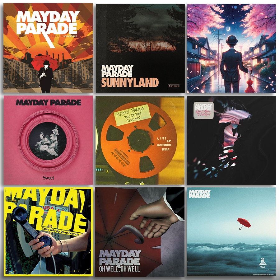 Mayday Parade Album Wall Display | Emo Pop-Punk Room Decor | Fan Art ...