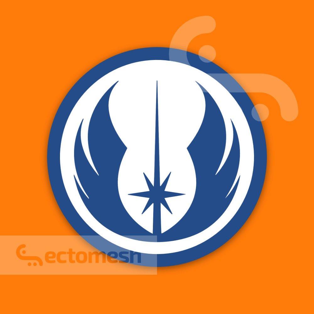 The Jedi Order Seal - Star Wars Vinyl Waterproof Sticker by EctoMesh ...