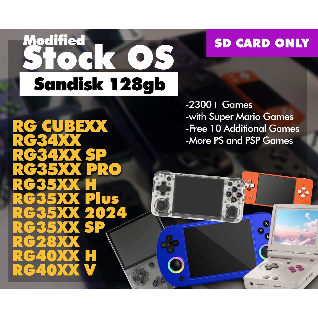 SD Card - OS for Anbernic RG35XX PLUS, RG35XX H, RG35XX 2024, RG35XX SP ...