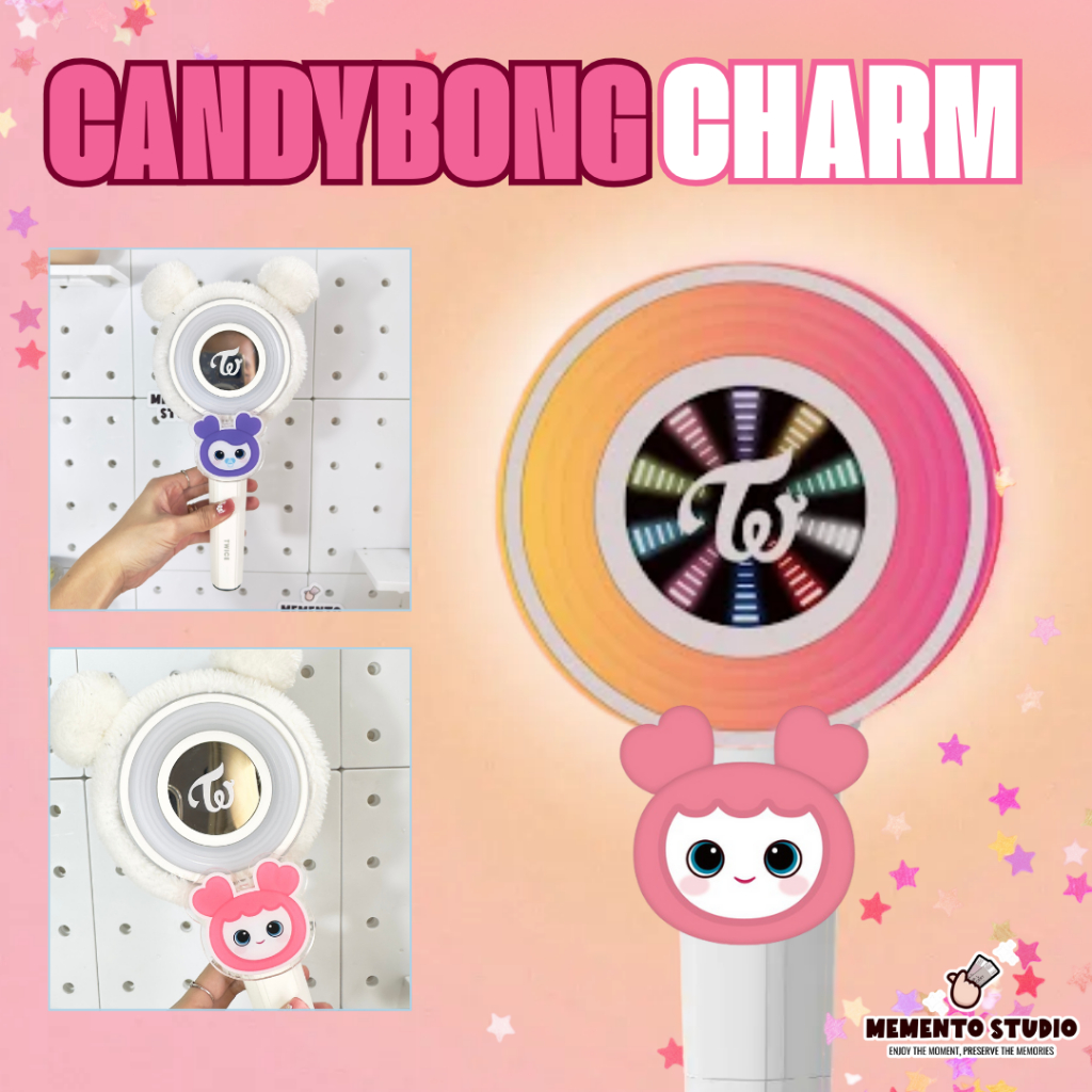 TWICE Candybong Lightstick Accessory Ring Charm Deco Band for Concert ...