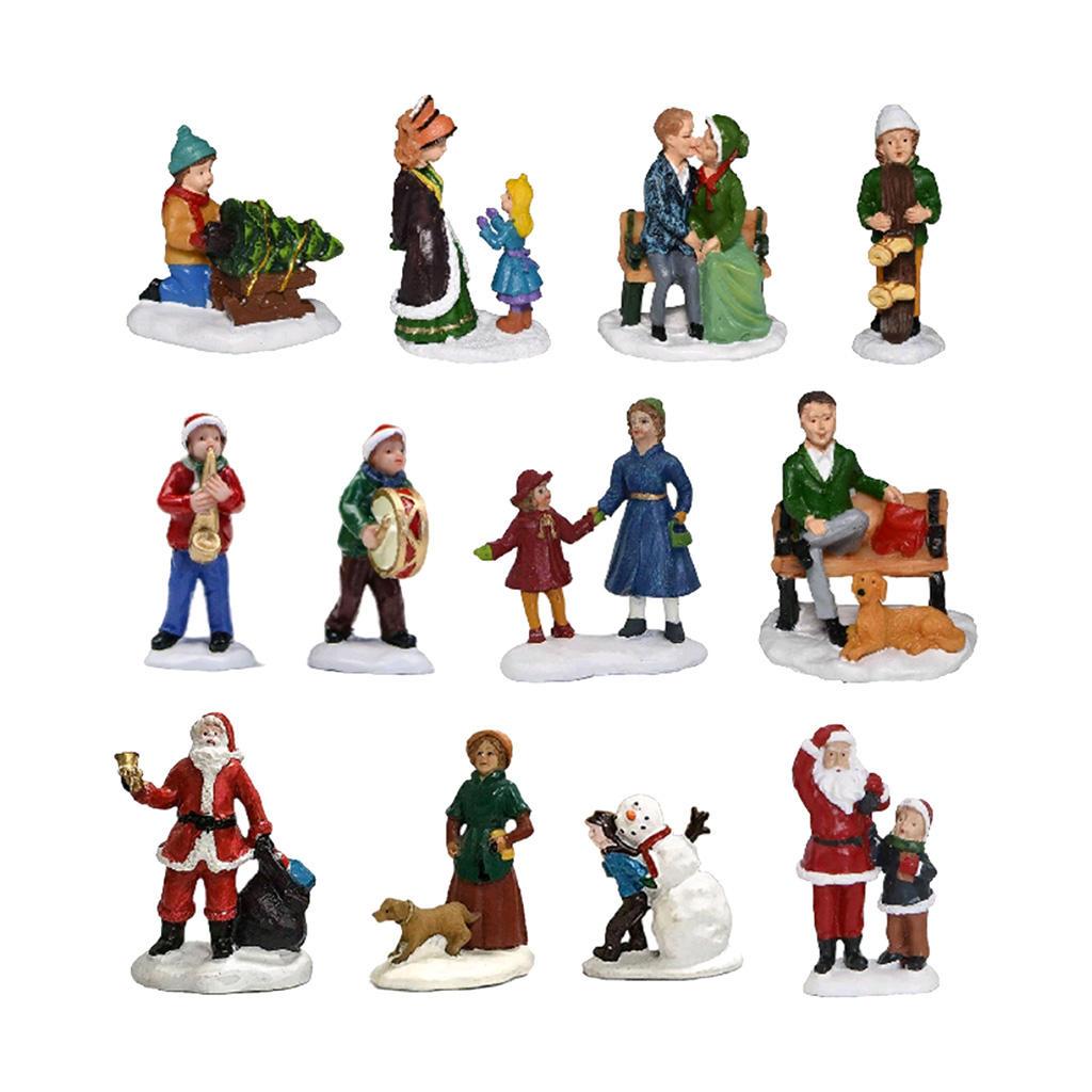 Christmas Village Villagers 12 pieces | Shopee Malaysia