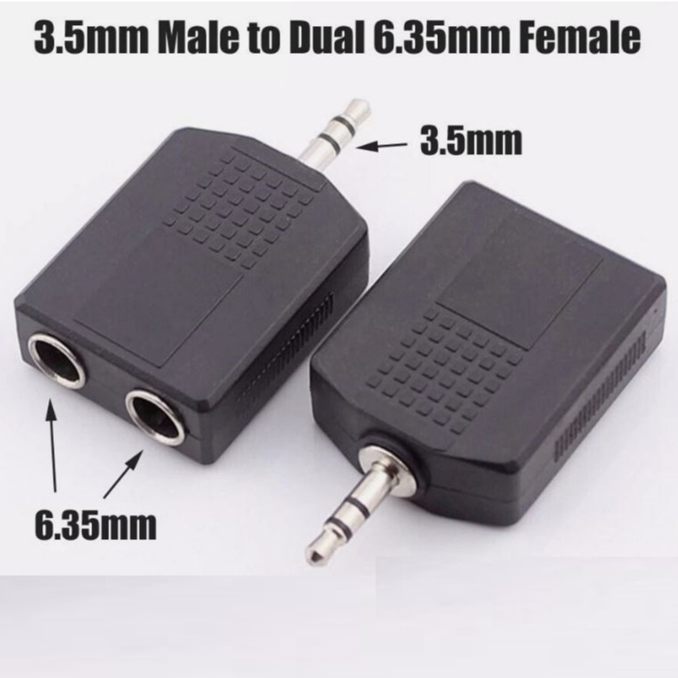 1 pc Dual Headphone Jack Adapters Headphone Jack Splitter Dual Plug ...