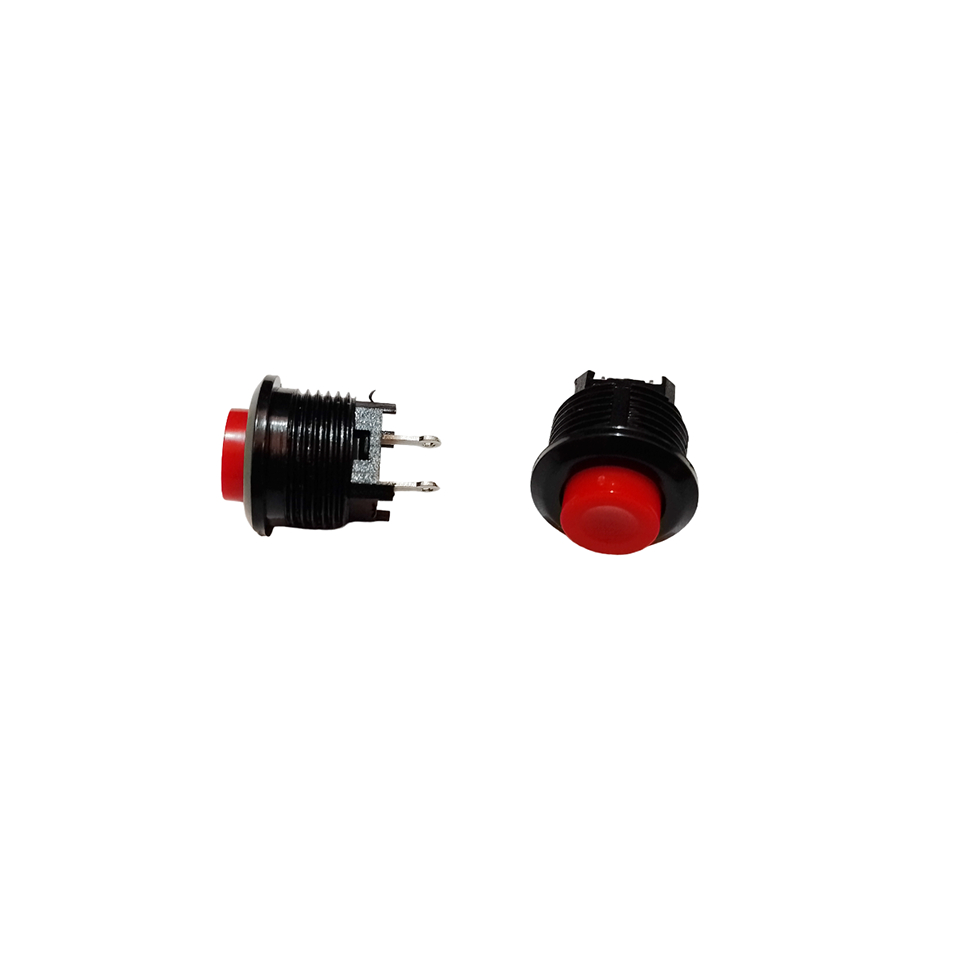 PC PO PUSH BUTTON 14mm MOMENTARY 2-PIN DS-500 1A (1-PC per ORDER ...