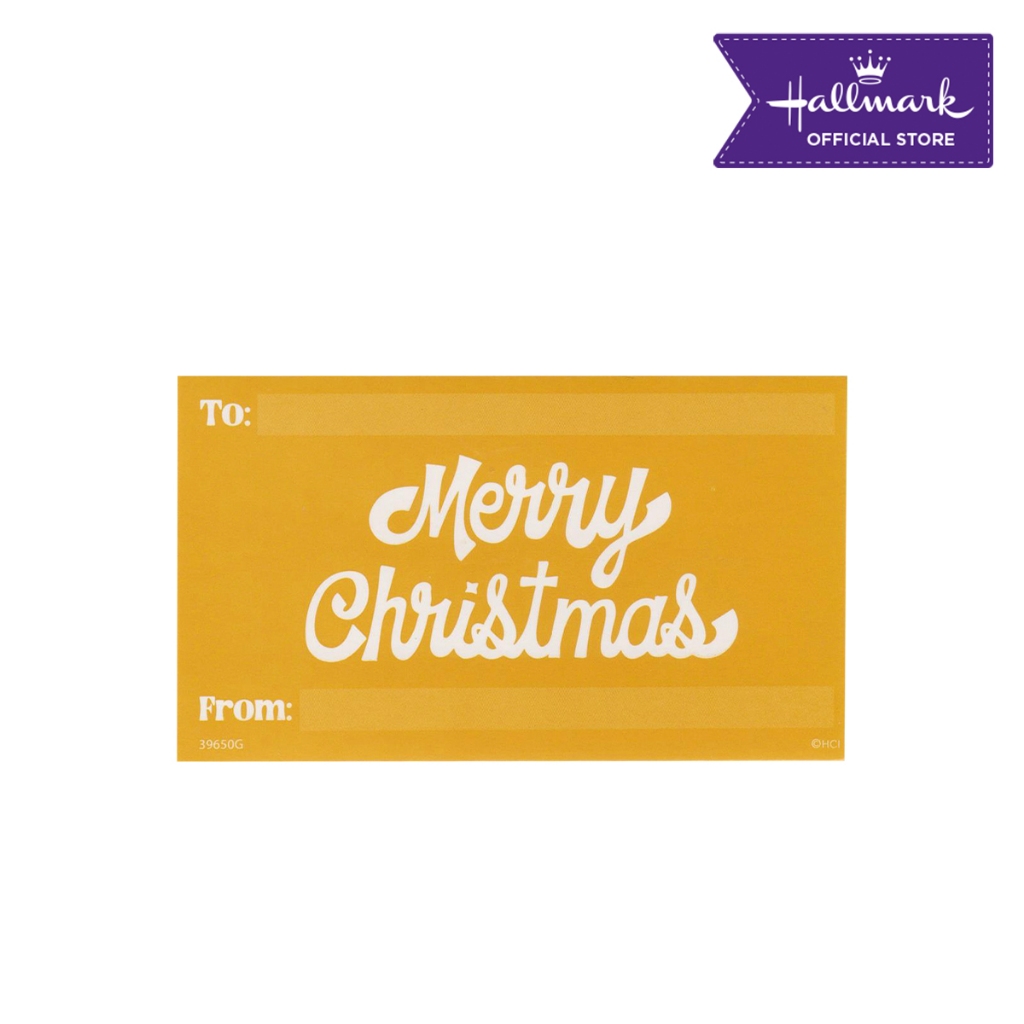 Hallmark Christmas Gift Tags (Merry Christmas - Gold) 1 Pack - 15 pcs ...