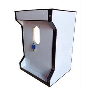 W/HEADER CENTER HOLE BACKDOOR PISOWIFI BOX WHITE FORMICA FINISHED AND ...