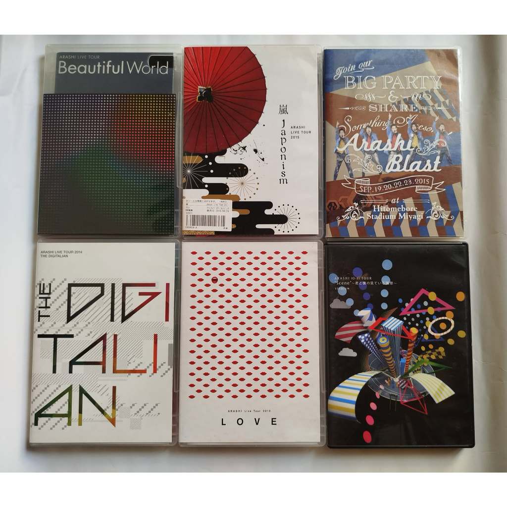 JPOP Arashi DVD (2 Disc) (Official) Batch 2 | Shopee Malaysia