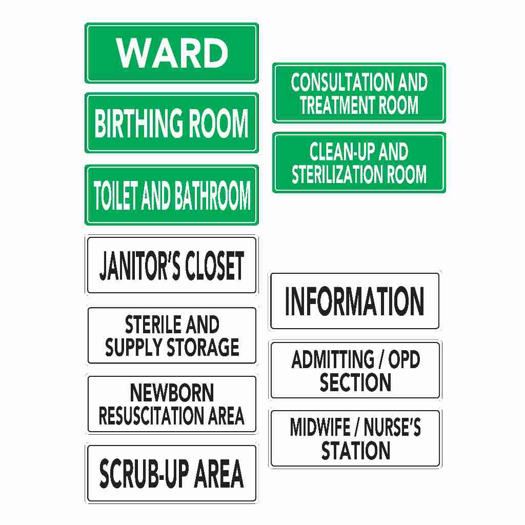 SIGNAGE - WARD - BIRTHING ROOM - PVC PLASTIC MATERIAL SIGNAGE | Shopee ...