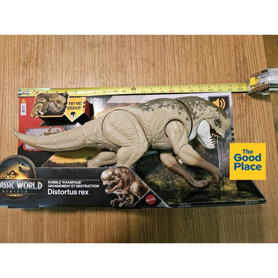 MATTEL Jurassic World Rebirth Distortus Rex Rumble N Rampage Figure 22 ...