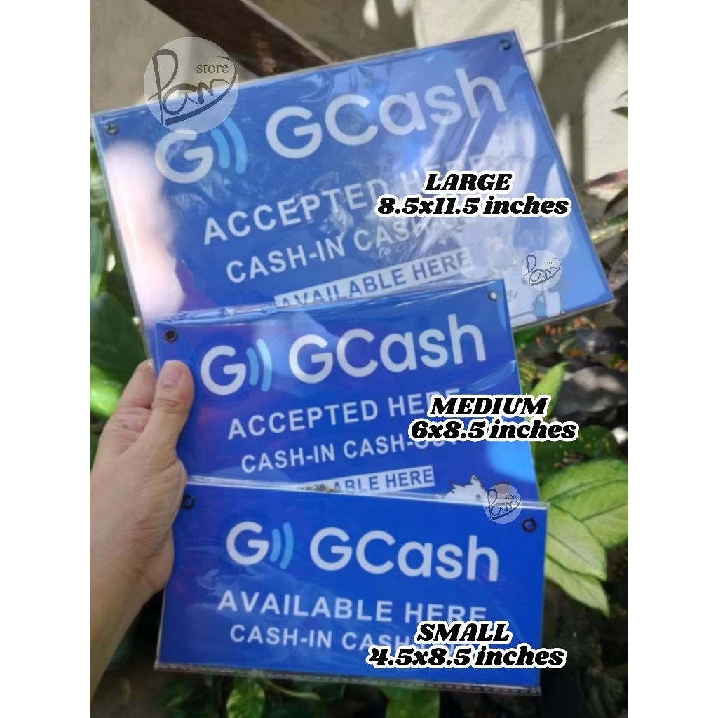 G-Cash Laminated Top Signage Sintra Board: Enhance Cash In and Cash Out ...