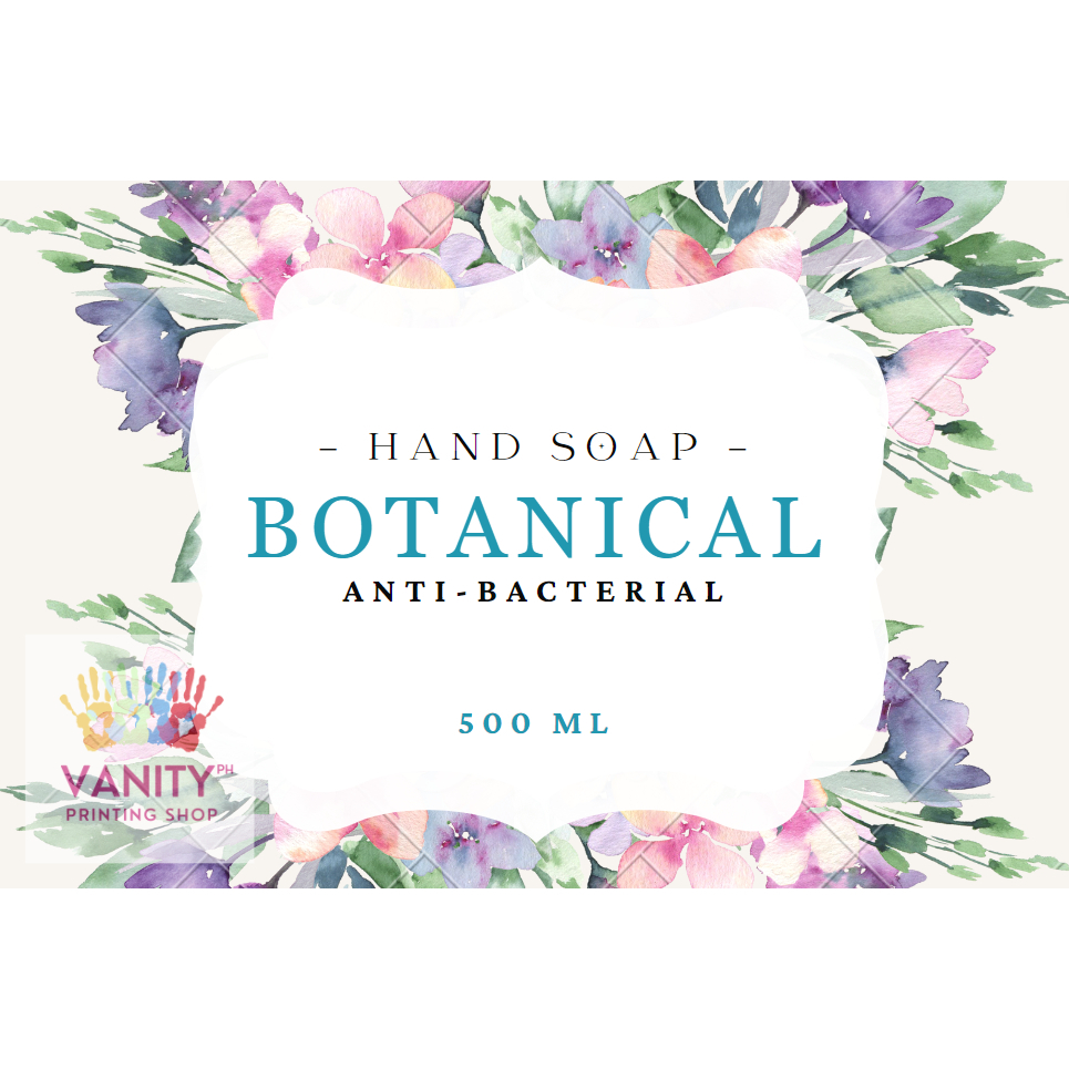 Sticker label for hand soap, glossy paper (you can customize your own ...
