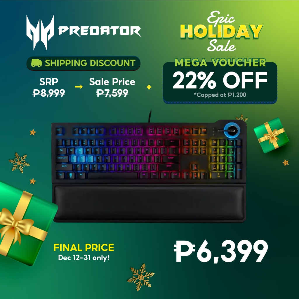 Acer Predator Aethon 700 PKW120 RGB Mechanical Gaming Keyboard (GP ...