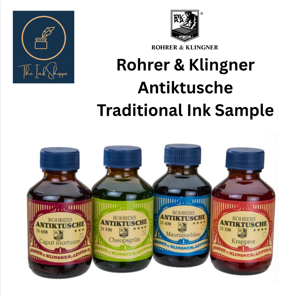 Rohrer & Klingner Antiktusche Traditional Ink Sample (3mL) | Shopee ...