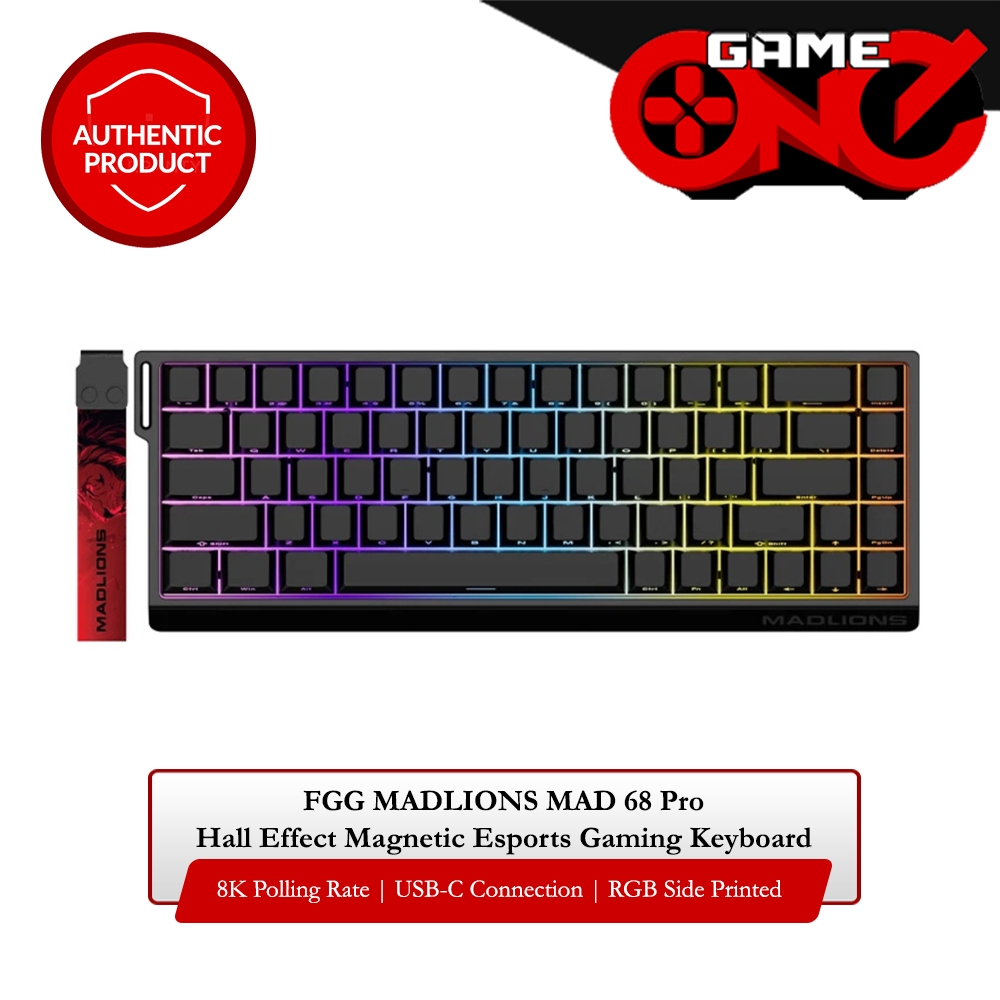FGG MADLIONS MAD 68 Pro 8K Hall Effect Magnetic Esports Gaming Keyboard ...