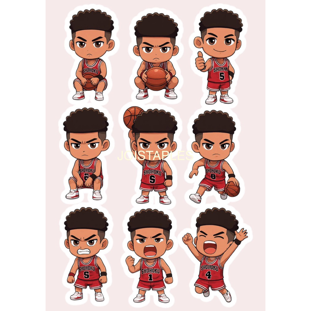 SLAM DUNK GLOSSY STICKERS | Shopee Malaysia