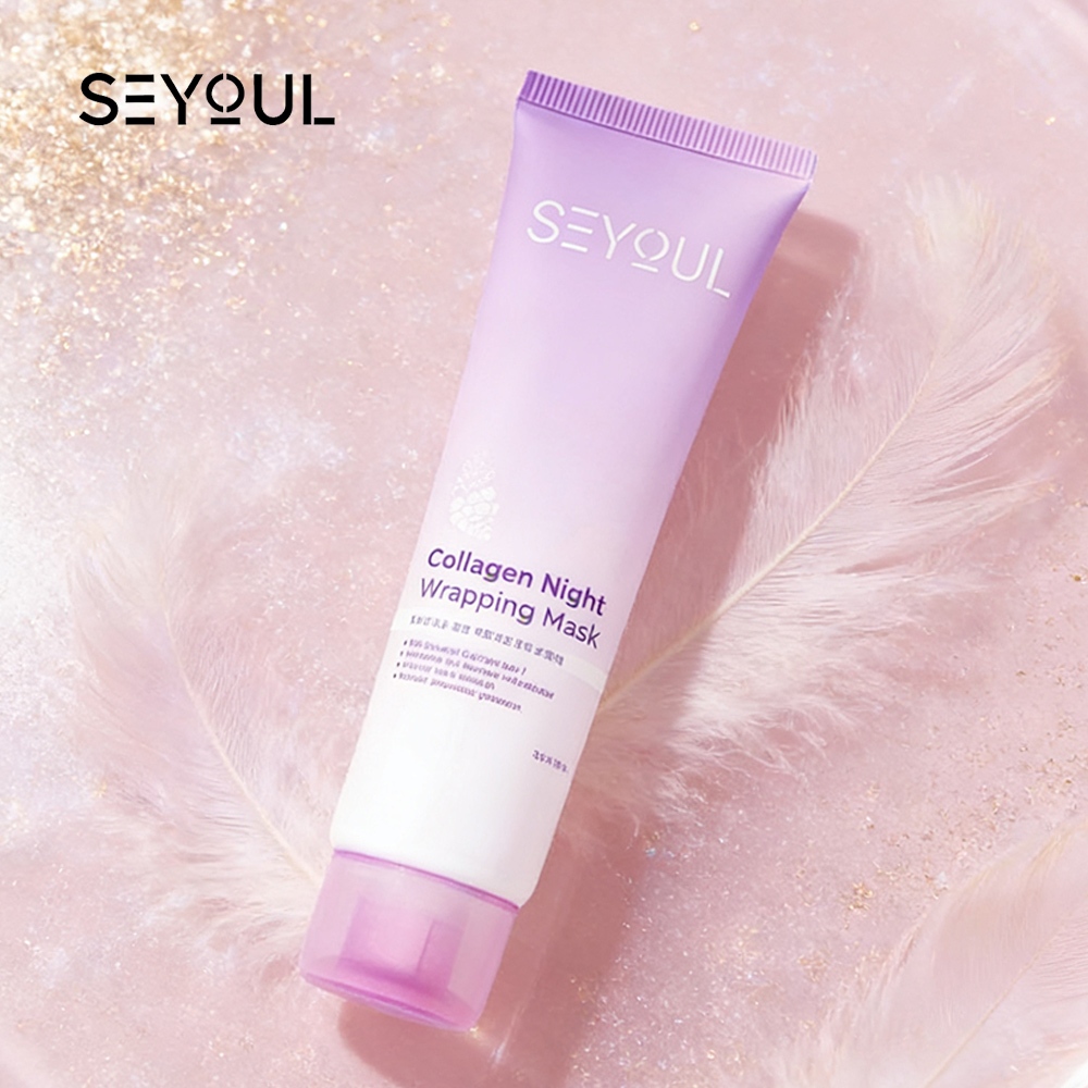 SEYOUL Night Collagen Wrapping Mask Peel Off Glass Skin | mengencangkan ...