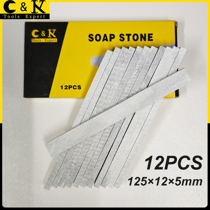 C&K 12PCS Soap Stone Chalk Stone 125×12×5mm Soft Stone Pencil | Shopee ...