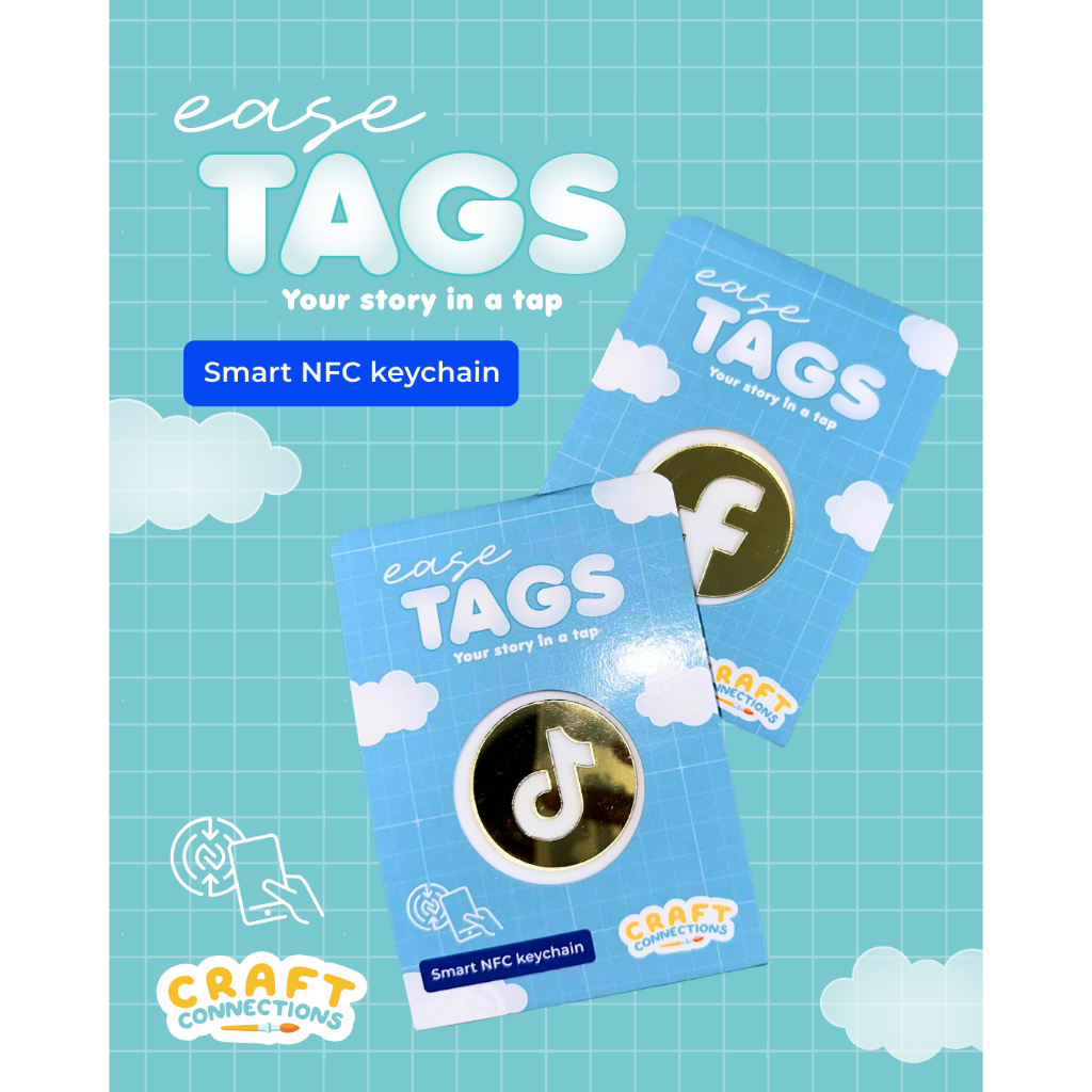 Craft Connections easeTags – Stylish Smart NFC Keychain | Share Your ...