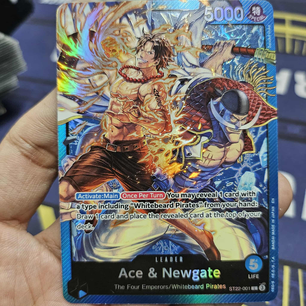 One Piece TCG ENGLISH ST22-001 Leader Newgate & Ace [Starter Deck: Ace & Newgate] | Shopee Malaysia