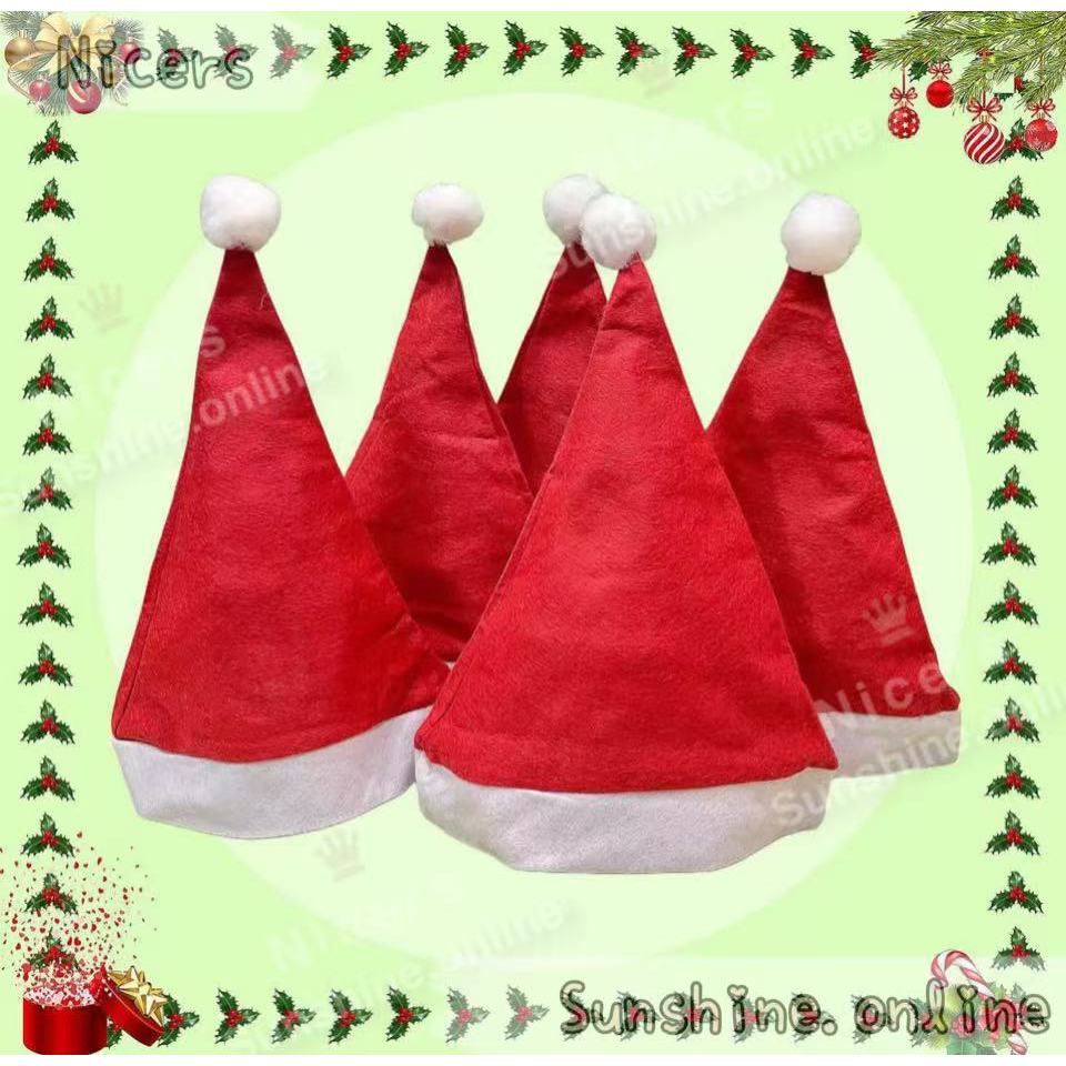 MerryGlow Celebration Hats Classic Red Santa-Festive Christmas Cheer ...