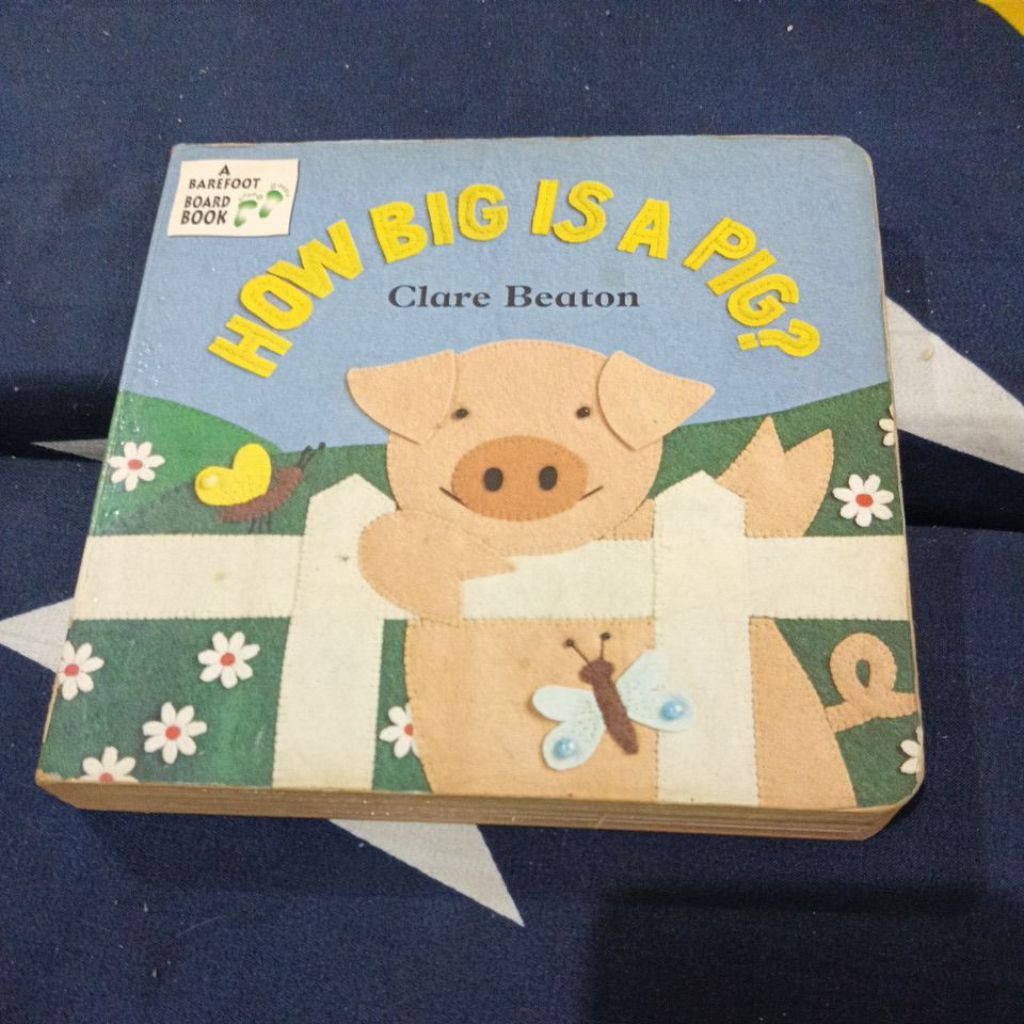 how big is a pig? by Clare Beaton board book | Shopee Malaysia