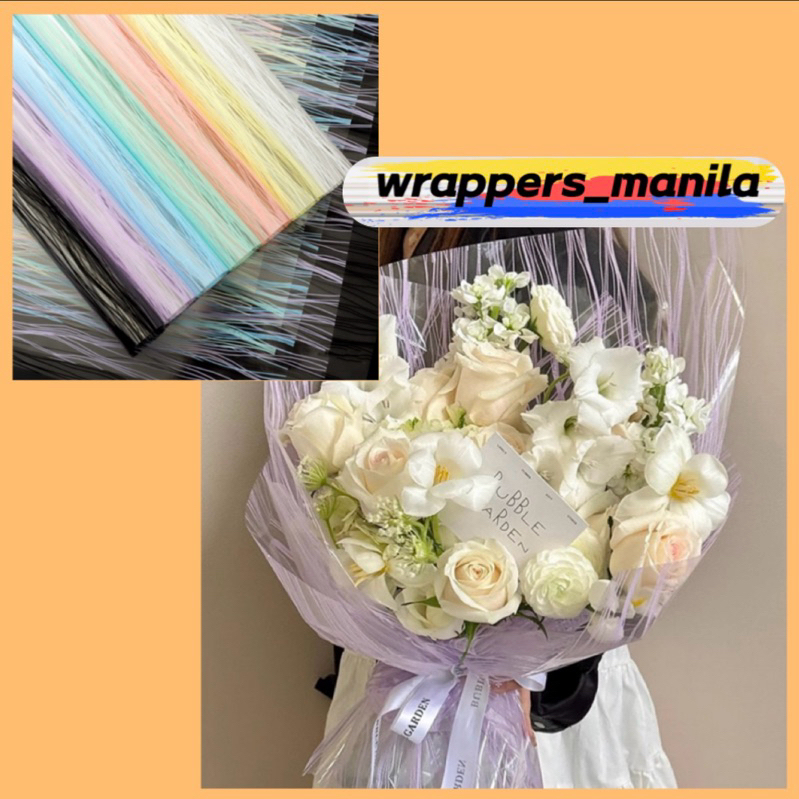 20pcs Upgraded Lines Wrapper Bouquet Wrapping Material (Waterproof ...