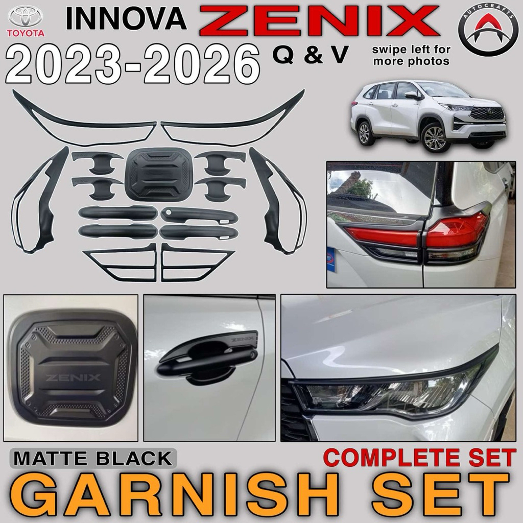 Toyota Innova Zenix 2023-2026 Black Garnish Set | Shopee Malaysia