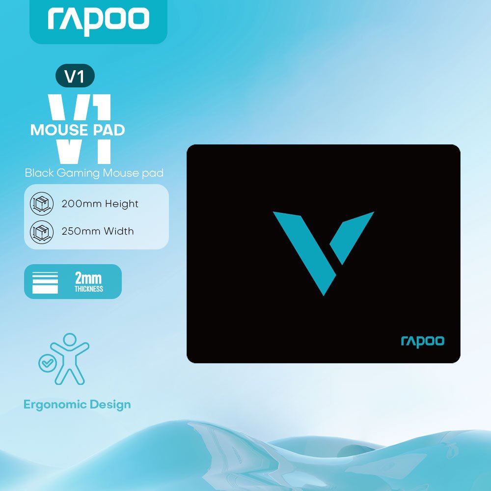 Rapoo V1 Gaming Mouse Pad (Black) | Shopee Malaysia