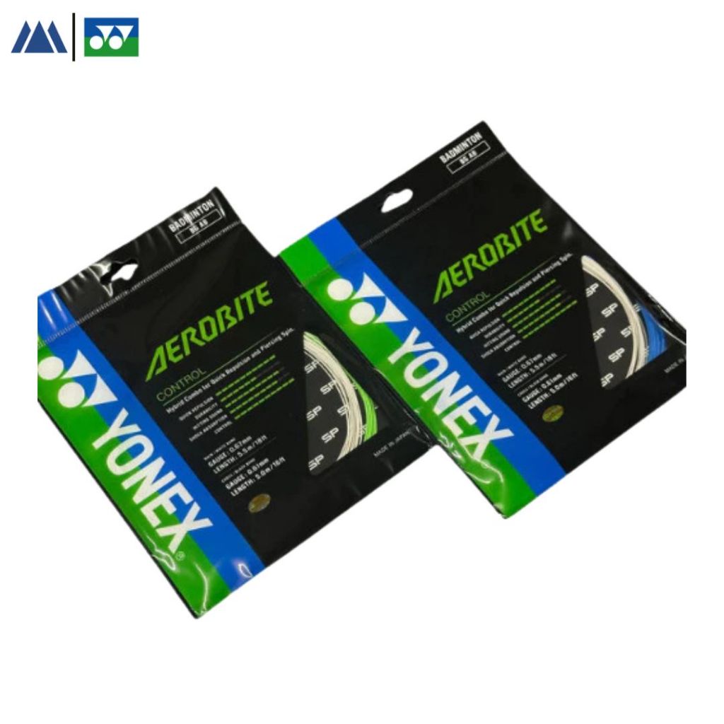 Yonex Aerobite Hybrid Badminton String – Quick Repulsion & Piercing ...