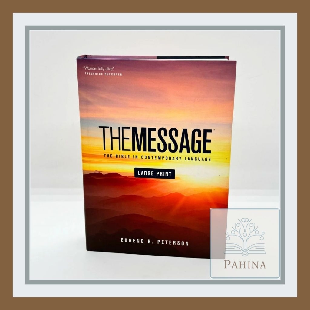 The Message Large Print: The Bible in Contemporary Language (Hardcover ...