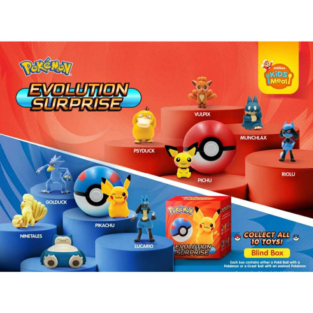 Jollibee Pokemon Evolution Surprise Pokemon Gashapon | Shopee Malaysia