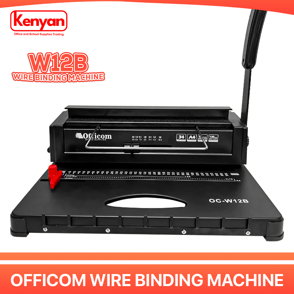 Wire A4 Binding Machine W12B Heavy Duty Binder Double Loop Wire ...