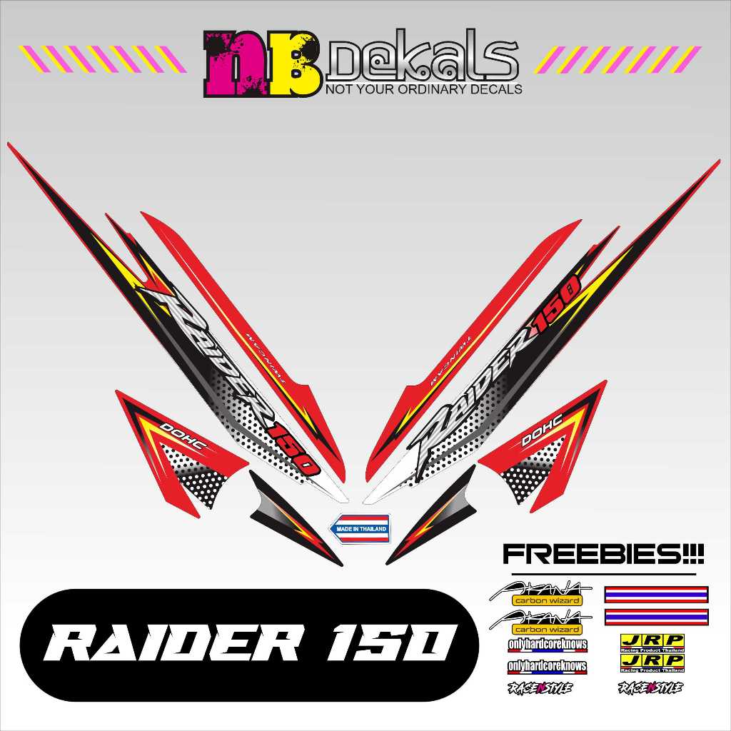 RAIDER 150 GEN 1 LIMITED EDITION DECALS | Shopee Malaysia