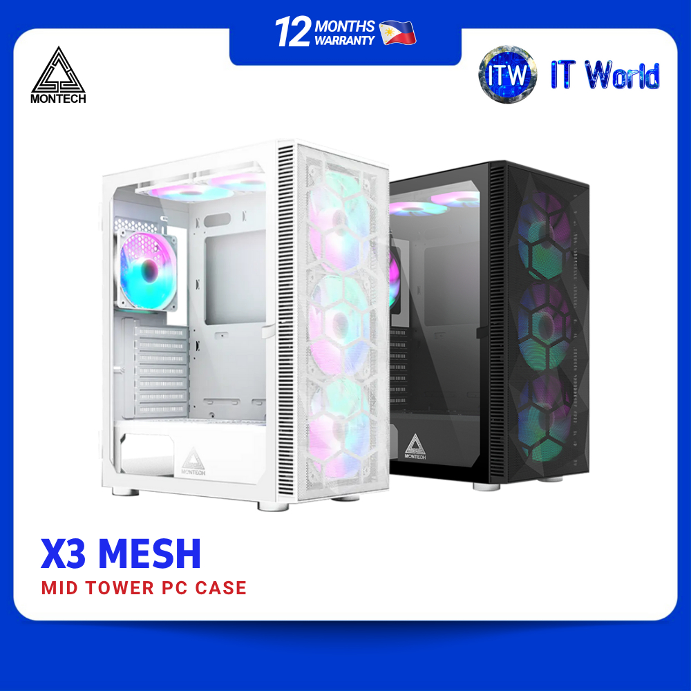 Montech - X3 Mesh - ATX Mid-Tower Case RGB | itw | Shopee Malaysia