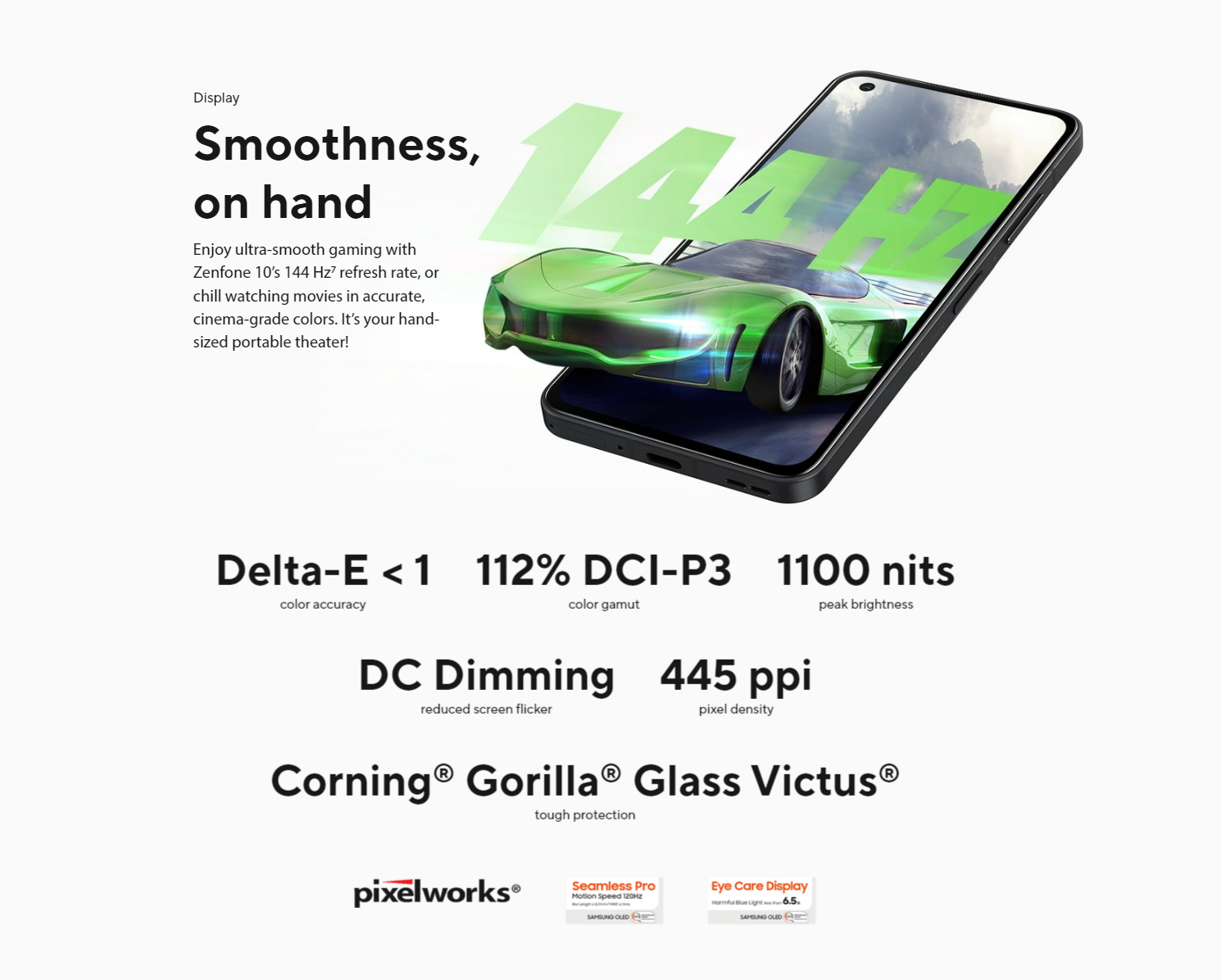 ASUS Zenfone 10 8GB+256GB 5G | 5.9" Compact and Lightweight | 50MP with ...