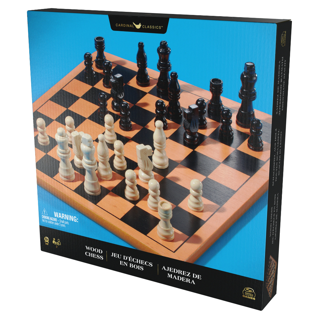 Spin Master Games, Cardinals Classics Wood Chess Set Board Games for ...