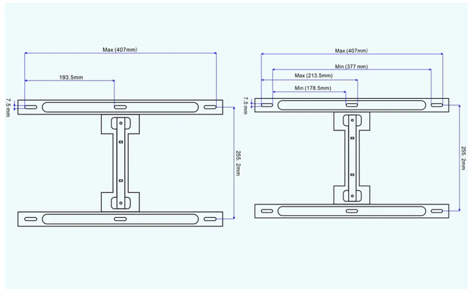 North Bayou NB P6 - Full Motion Cantilever TV Wall Mount Bracket ...